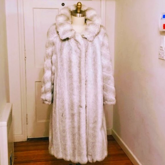 The Metzger Group | Jackets & Coats | Silver Fox Faux Fur Coat The ...